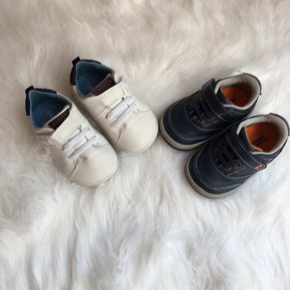 Shoes | Shoe Bundle Baby Shoes White And Blue | Poshmark